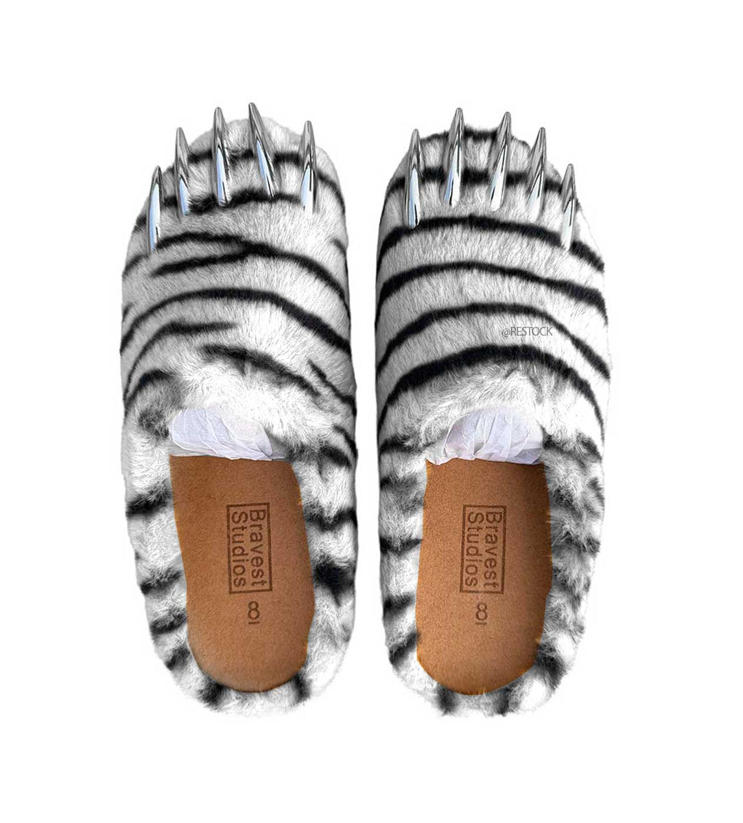 BRAVEST STUDIOS TIGER BEAR CLAW MULE WHITE – Sneaker Buyers